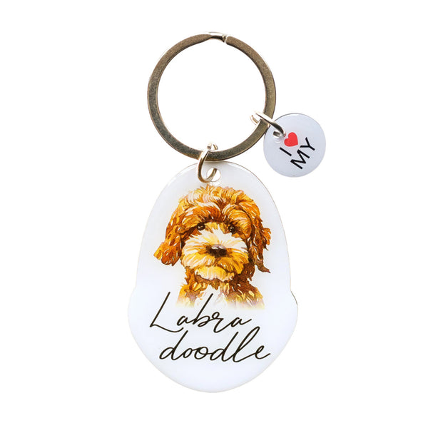 Labradoodle Key ring - Eclectic Equine & Country